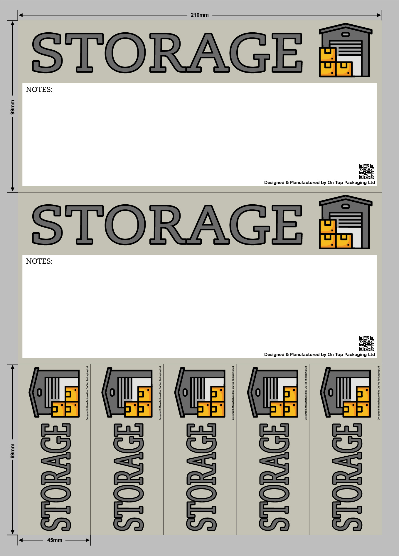 Moving Day Stickers – Colour-Coded Labels | On Top Packaging